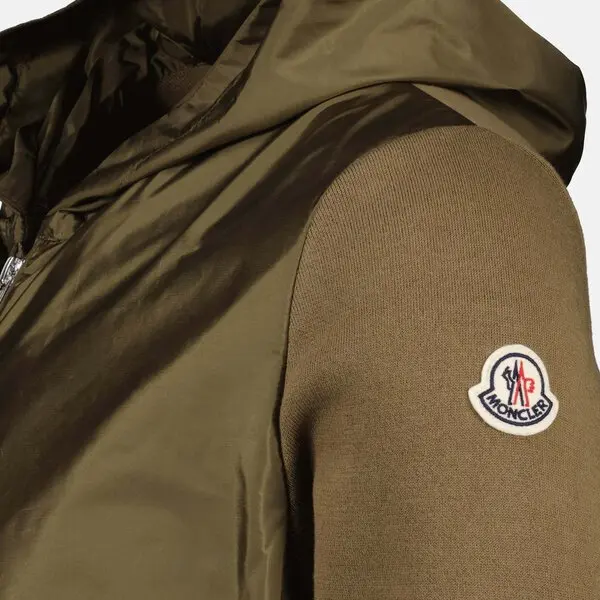 Moncler Zip-up Hooded Cardigan