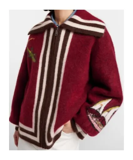 ALEMAIS X Mokshini Mohair And Wool-blend Cardigan
