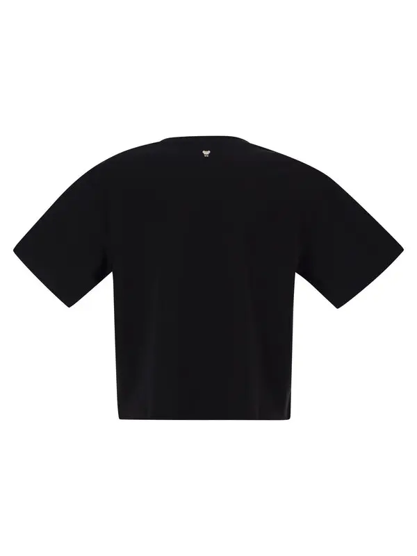 Max Mara Graphic Printed Crewneck T-shirt - Black