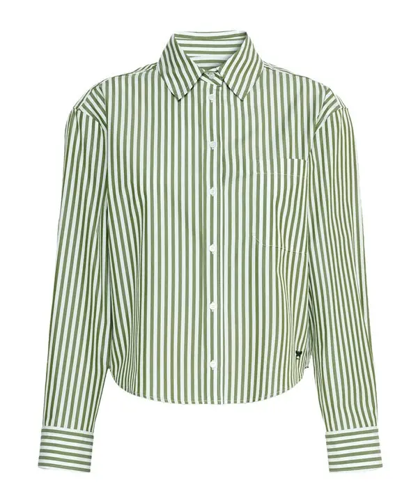 Max Mara Panetto Striped Button-up Shirt - Green