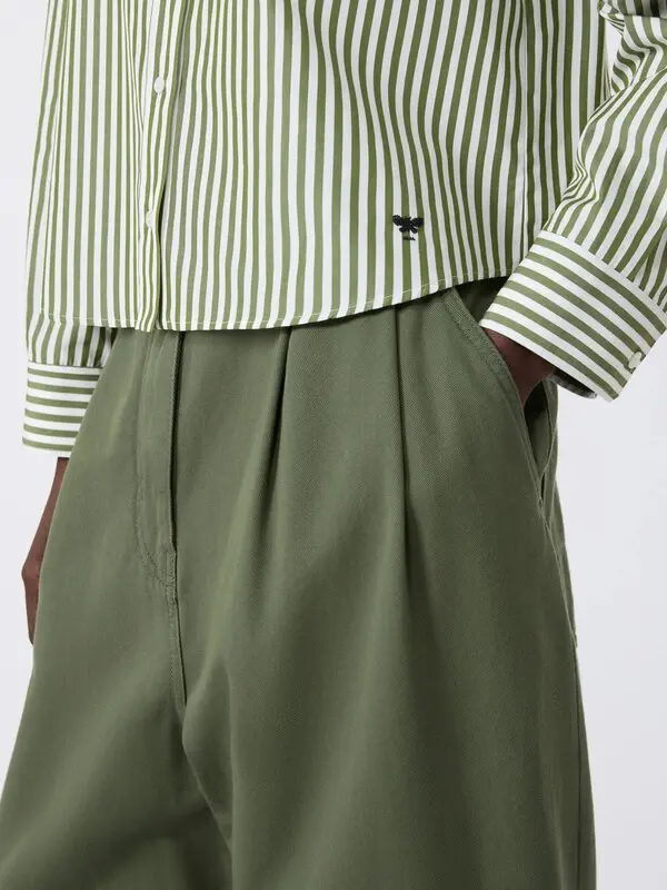 Max Mara Panetto Striped Button-up Shirt
