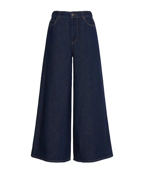Max Mara Zattera Wide-leg Jeans - Blue