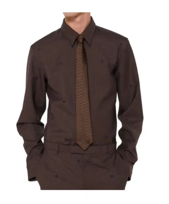 Gucci Silk Jacquard Tie - Brown