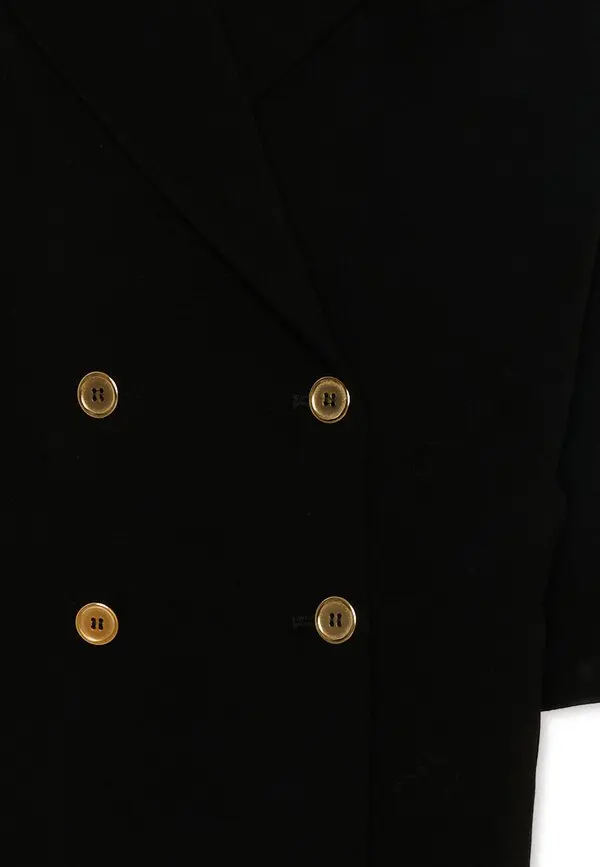 Balmain Double-breasted Logo-plaque Jacket