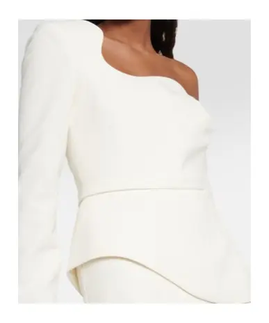 SAFIYAA LONDON Bridal Asymmetric Midi Dress