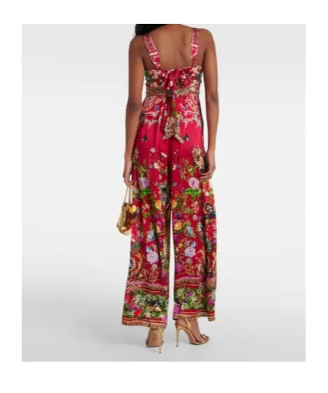 Camilla Printed Silk Jumpsuit