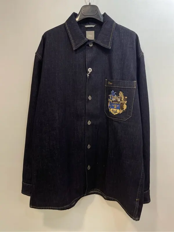 Dior Blason Denim Overshirt - Blue