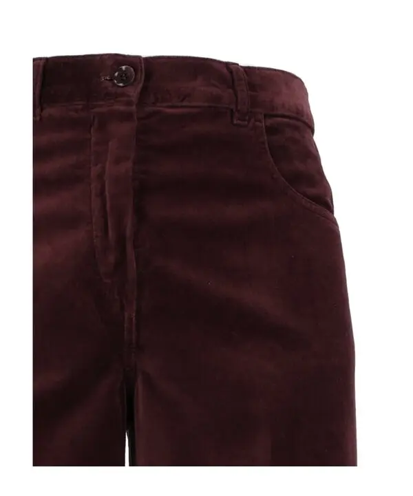 Aspesi Flared Velvet Casual Pants
