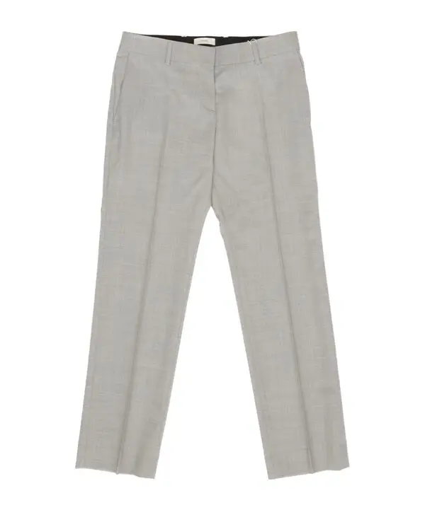 TOTEME Pleated Straight Leg Pants - Grey