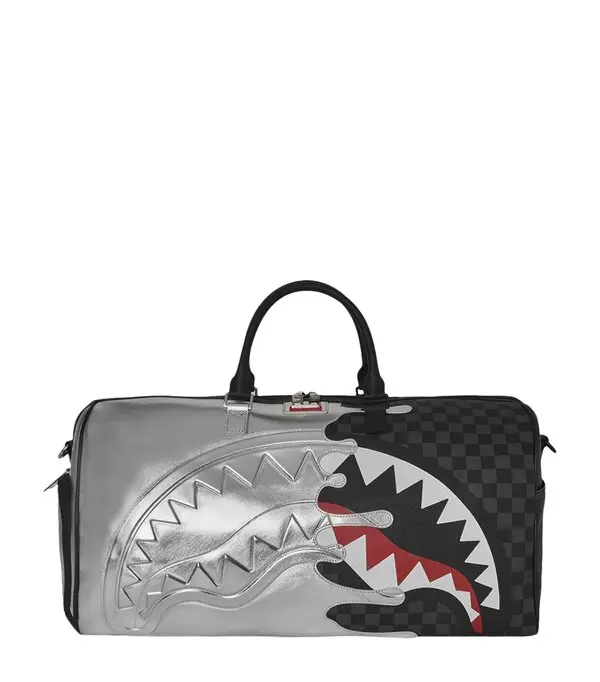 SPRAYGROUND Side Drip Duffle Bag - Silver