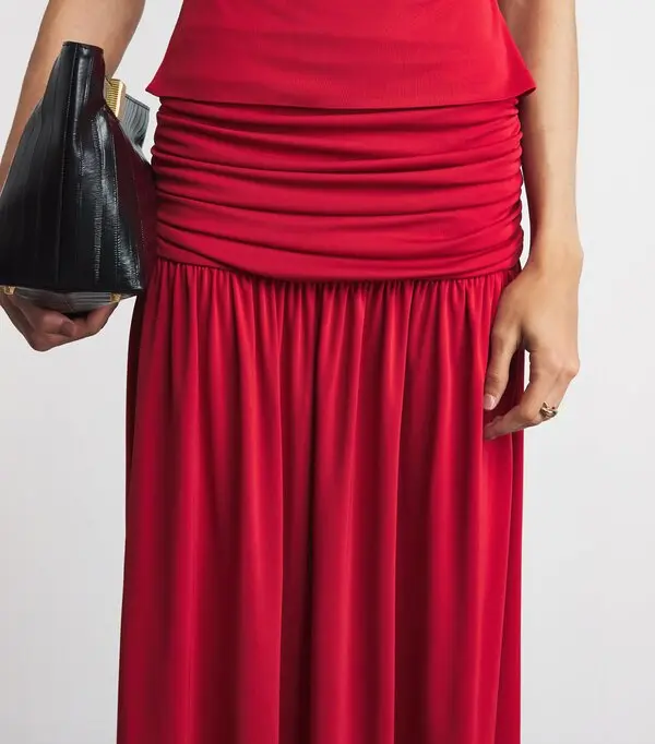 RETORI Draped Maxi Skirt