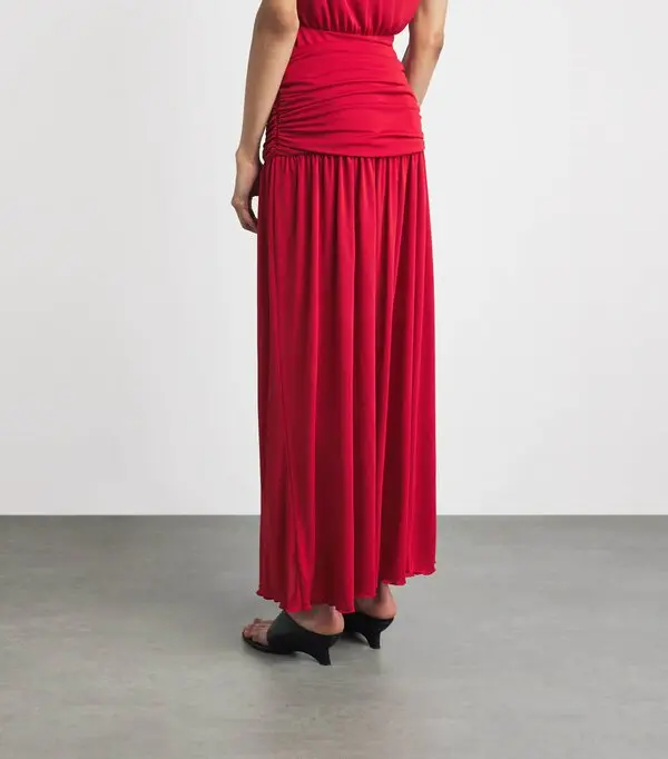 RETORI Draped Maxi Skirt