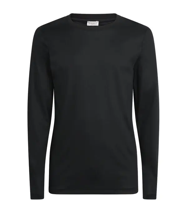 Zimmerli 286 Sea Island Long-sleeve T-shirt - Black