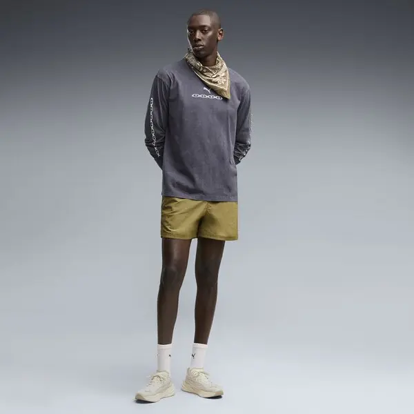 PUMA Run Culture T7 Woven Shorts - Brown