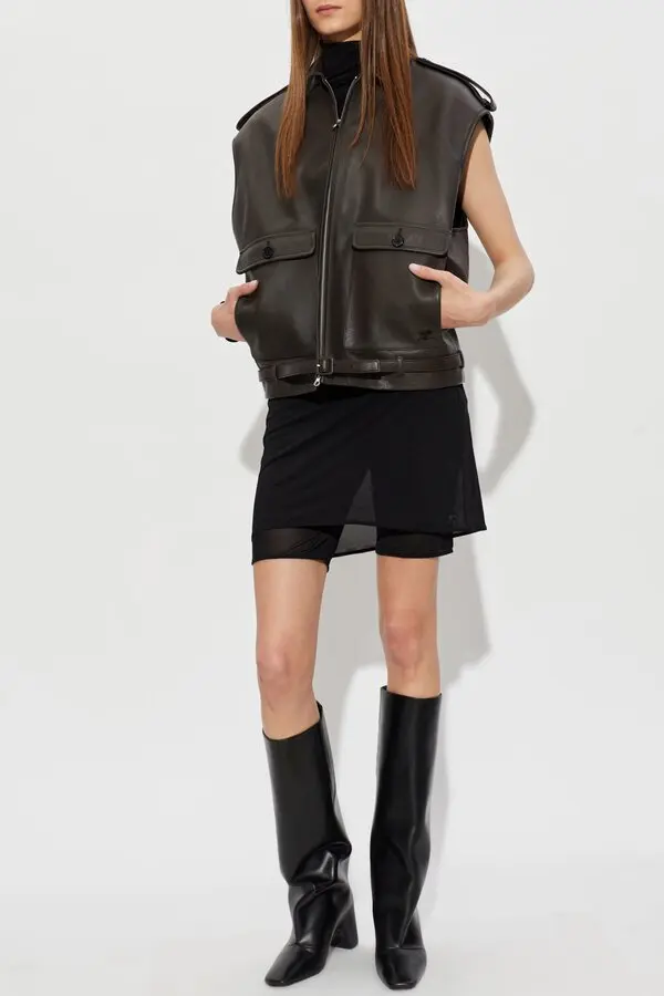 COURREGES Leather Vest