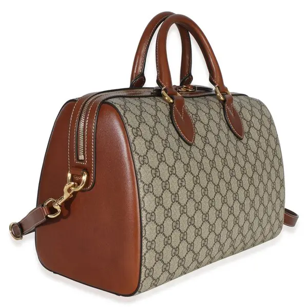 Gucci Gg Supreme Monogram Boston Bag