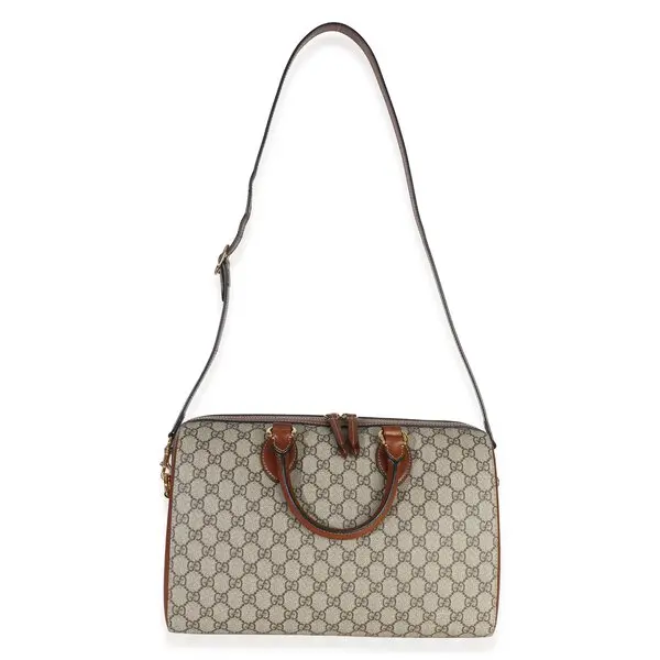 Gucci Gg Supreme Monogram Boston Bag