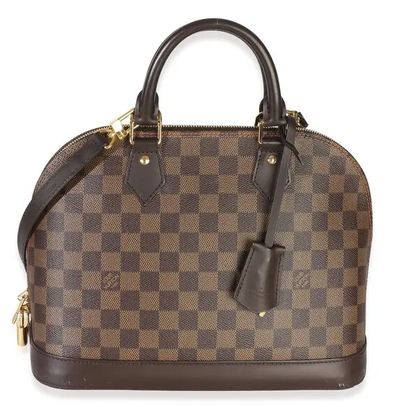 LOUIS VUITTON Damier Ebene Canvas Alma Pm - Brown