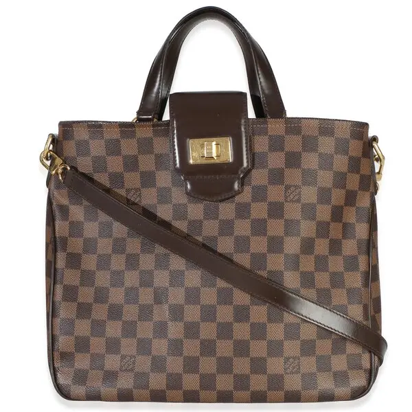 LOUIS VUITTON Damier Ebene Canvas Cabas Rosebery - Brown