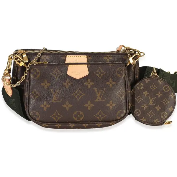 LOUIS VUITTON Khaki Monogram Canvas Multi Pochette Accessoires