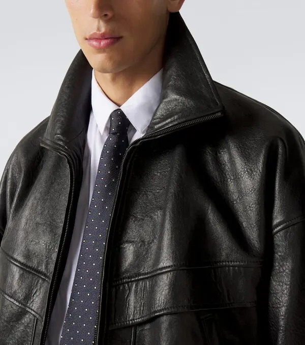 Saint Laurent Leather Zip-up Jacket