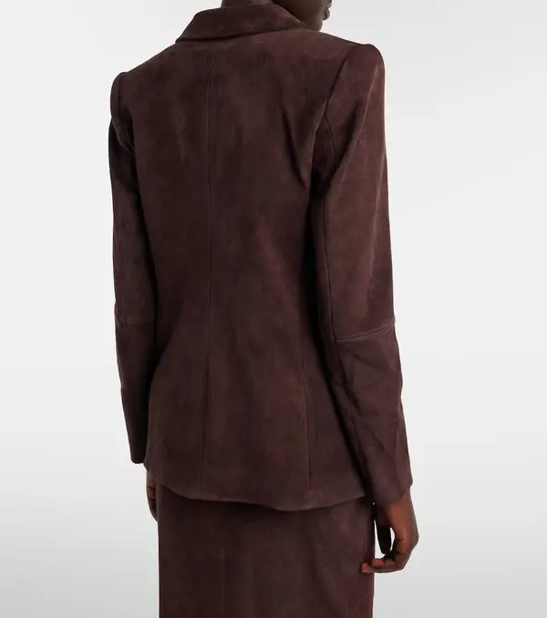 Stouls Double-breasted Suede Blazer