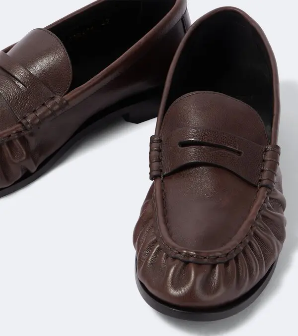 Saint Laurent Le Loafer Penny Loafers - Brown