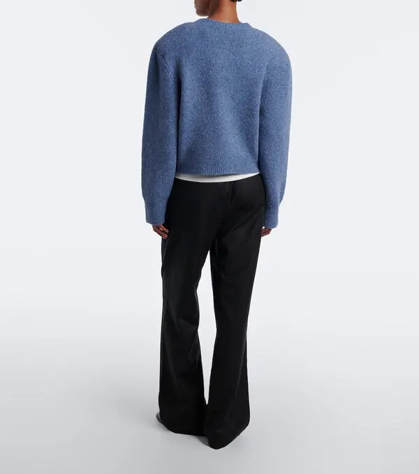 RÓHE Virgin Wool Wide-leg Pants - Black