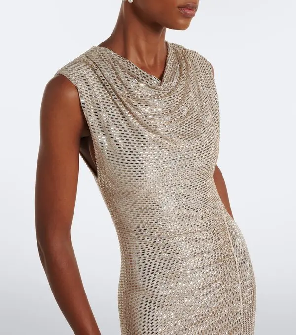 Roland Mouret Embellished Gathered Gown