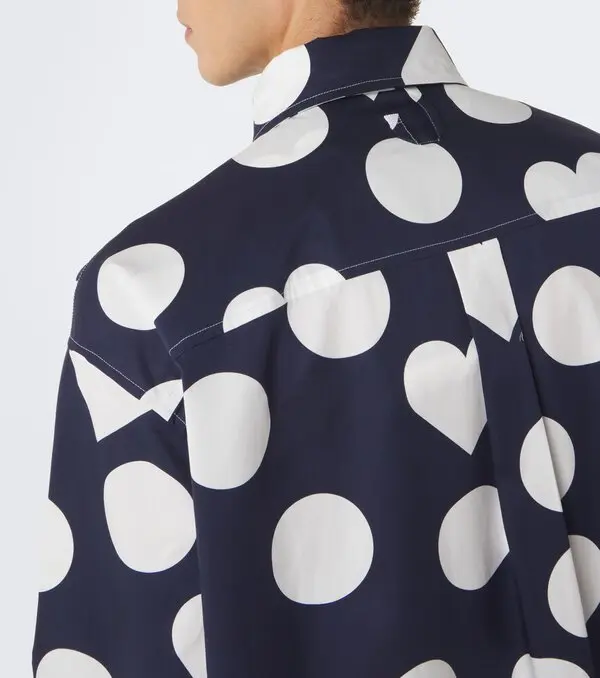 Jacquemus Camargue Polka-dot Cotton Poplin Shirt