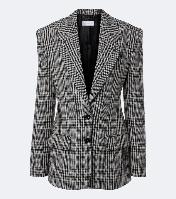 Stella McCartney Checked Wool Blazer - Multicoloured