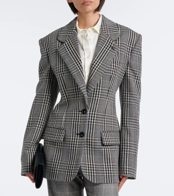 Stella McCartney Checked Wool Blazer