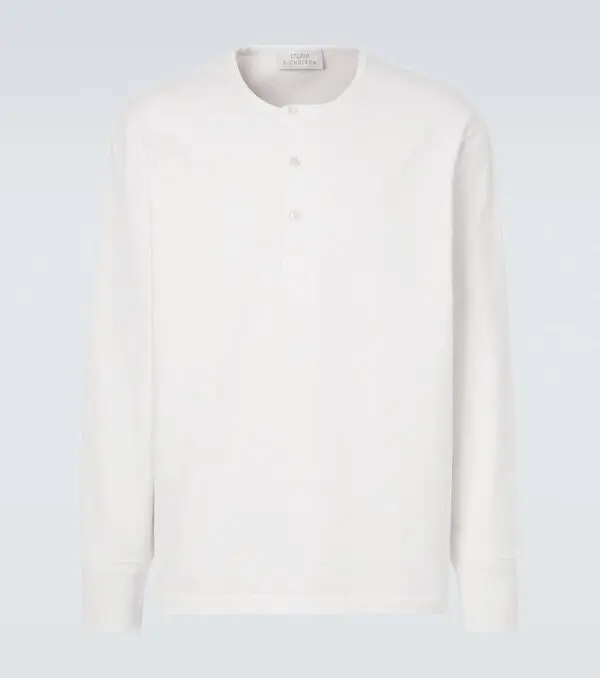 Studio Nicholson Kuyto Cotton Jersey Henley Shirt