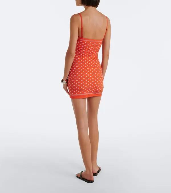 Christopher Esber Orbit Bandana Cutout Mini Dress