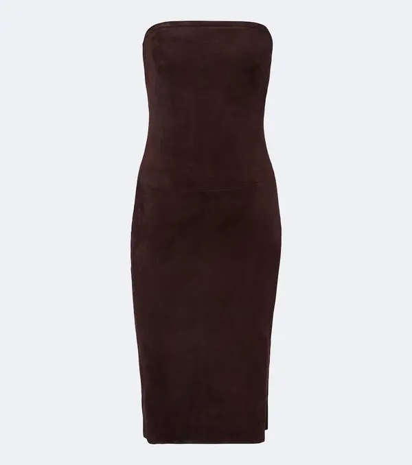 Stouls Monica Suede Minidress - Brown
