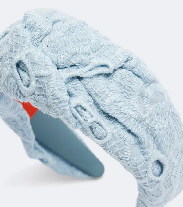 La DoubleJ Knotted Printed Cotton Headband