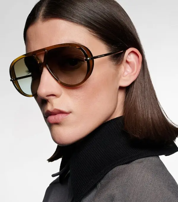 Bottega Veneta Drop Aviator Sunglasses