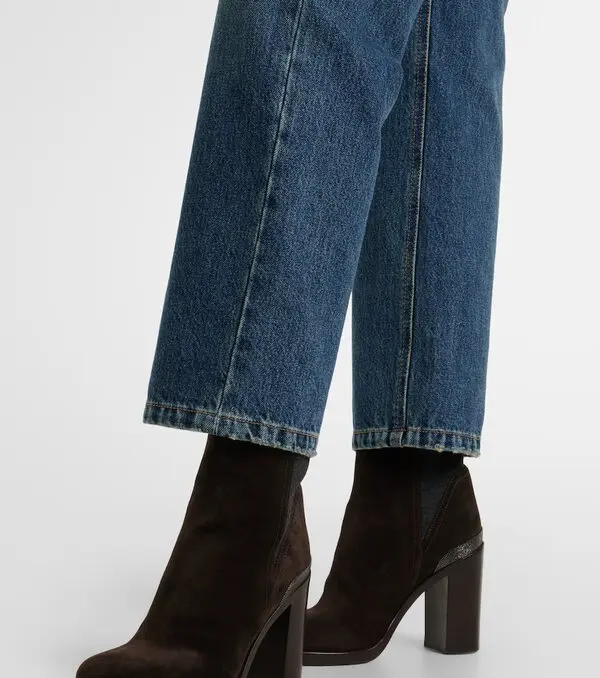 Brunello Cucinelli Cropped Straight Jeans