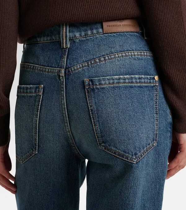 Brunello Cucinelli Cropped Straight Jeans