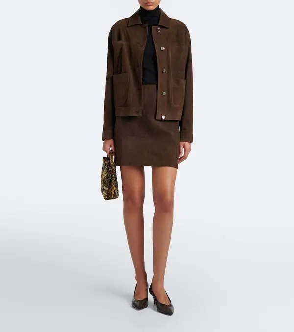 Vince Suede Jacket - Brown