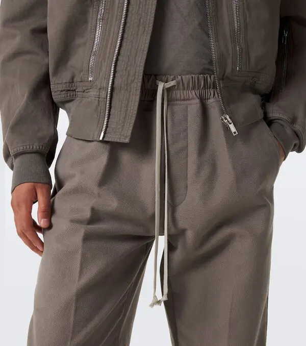 Rick Owens Dietrich Cotton Twill Straight Pants