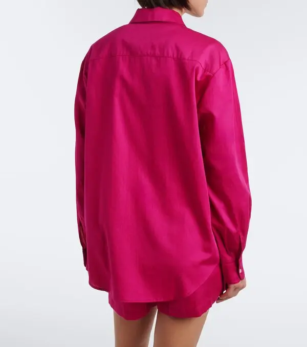 LESET Yoko Cotton Poplin Shirt - Pink