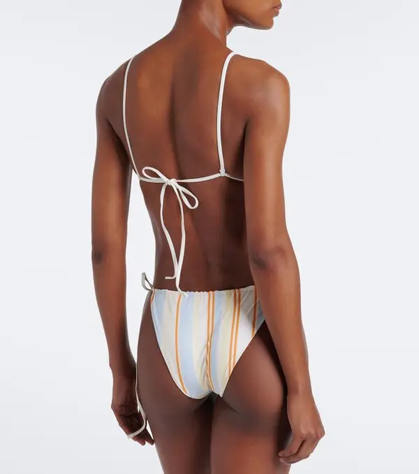 SIR. Pernille Striped Triangle Bikini Top