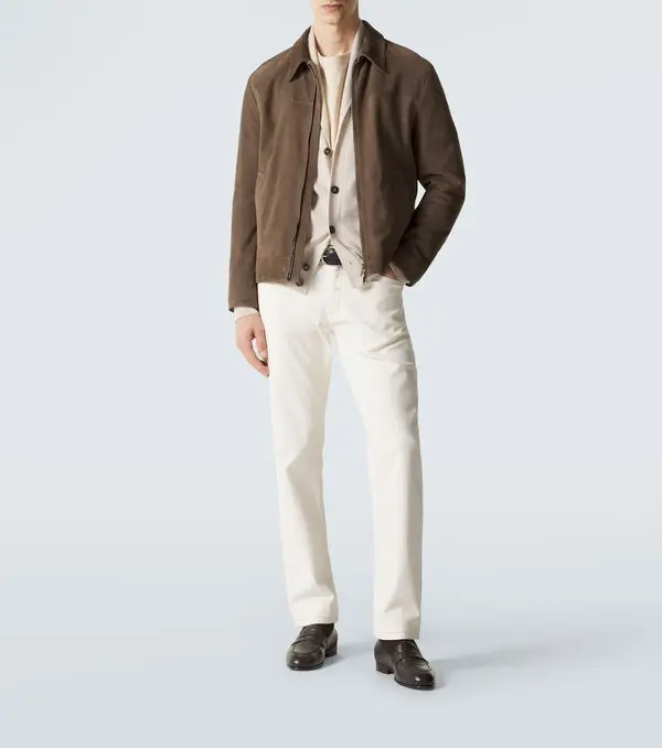 Brioni Cashmere And Wool Shawl Collar Cardigan