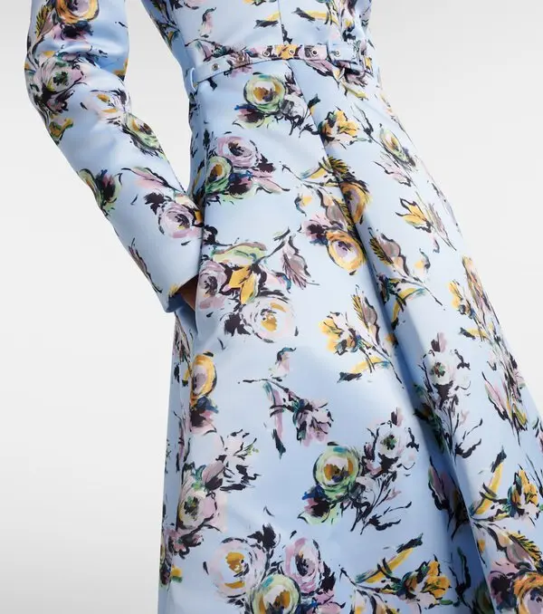 EMILIA WICKSTEAD Capucine Floral Midi Dress - Blue