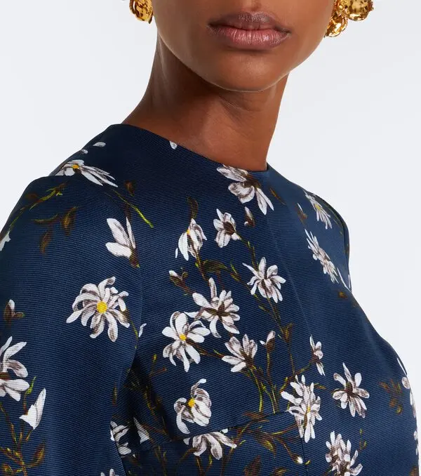 EMILIA WICKSTEAD Capucine Floral Midi Dress - Blue