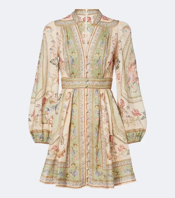 Zimmermann Roselight Minidress - Green