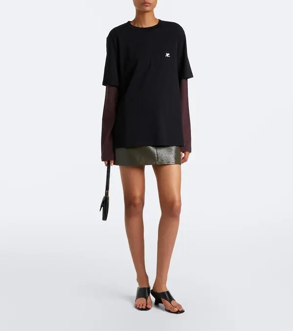 COURREGES Courrèges Double Sleeve Cotton T-shirt