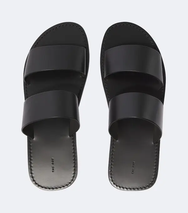 THE ROW Charlie Leather Sandals
