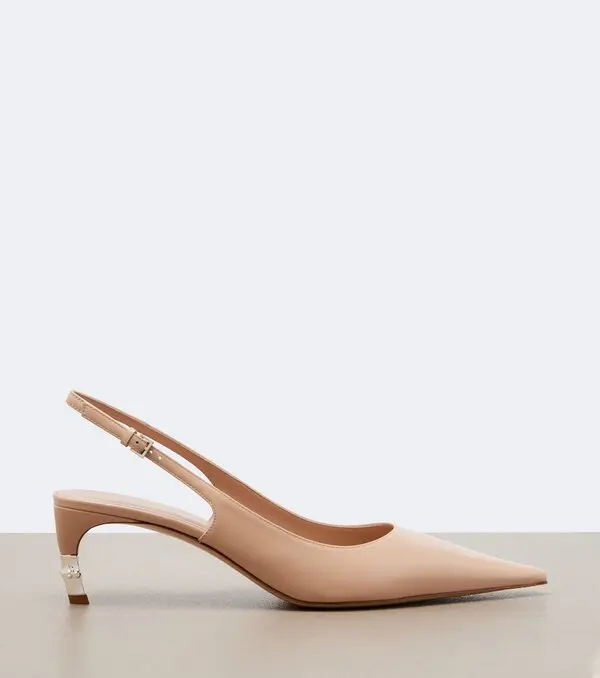 Gucci Castello Leather Slingback Pumps